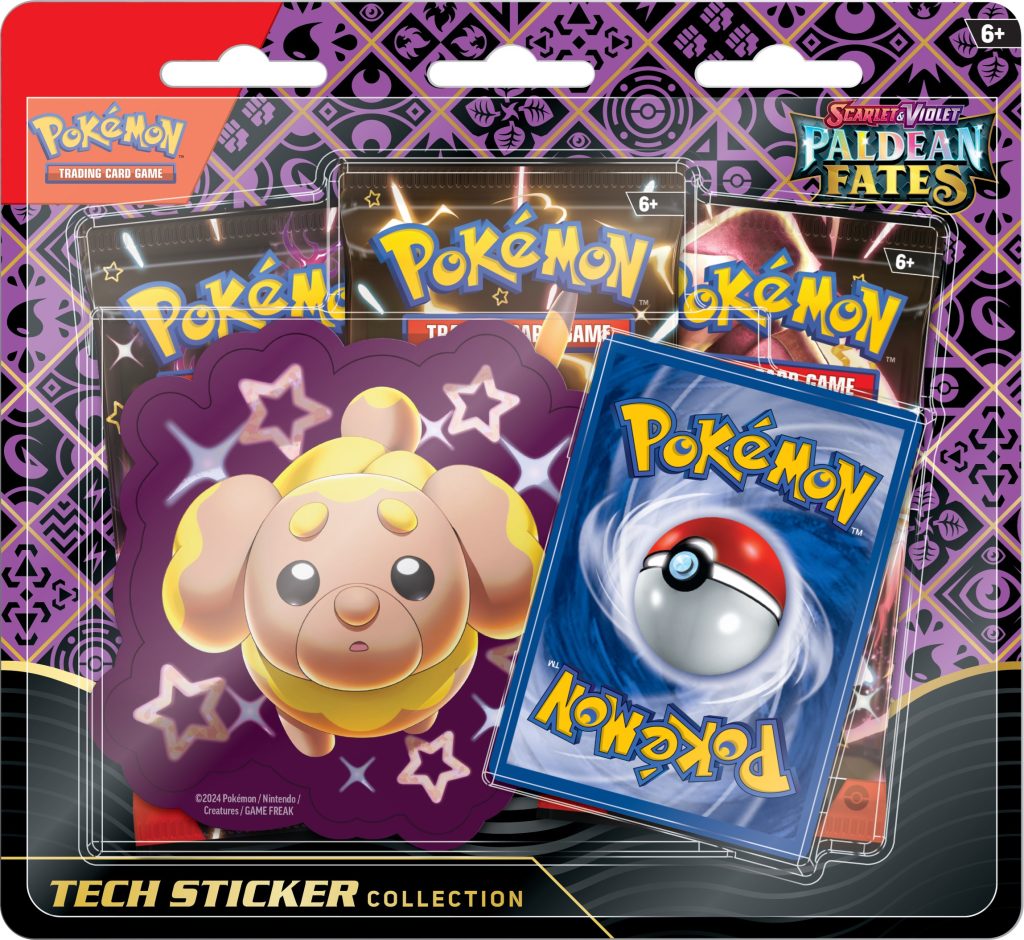 Pokémon Scarlet & Violet Paldean Fates Tech Sticker Collection Fidough ...