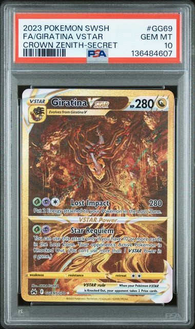 Pokémon Giratina VSTAR Crown Zenith PSA 10 [CERT 136484607] - Cees Cards