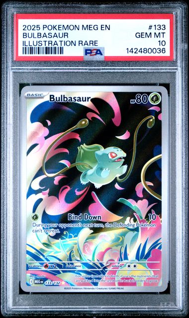 Pokémon Bulbasaur MEG PSA 10 [CERT 142480036] - Cees Cards